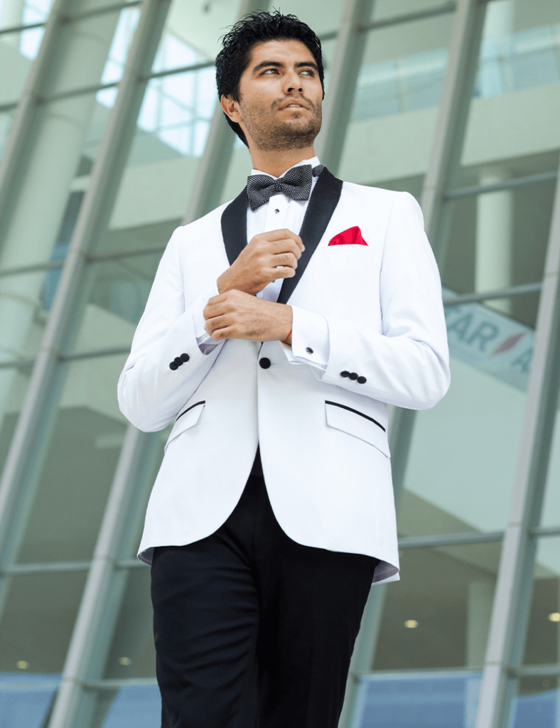 SMOKING MODA BLANCO – Deluxe Tuxedo