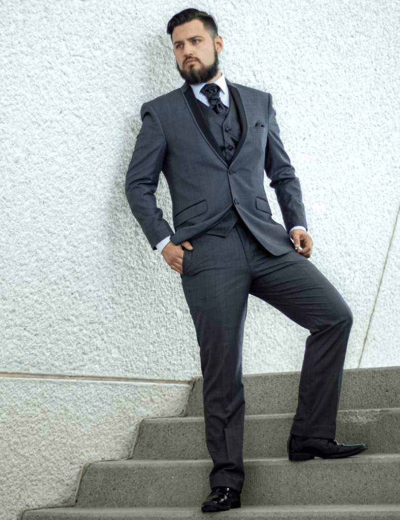 SMOKING MODA GRIS OXFORD – Deluxe Tuxedo